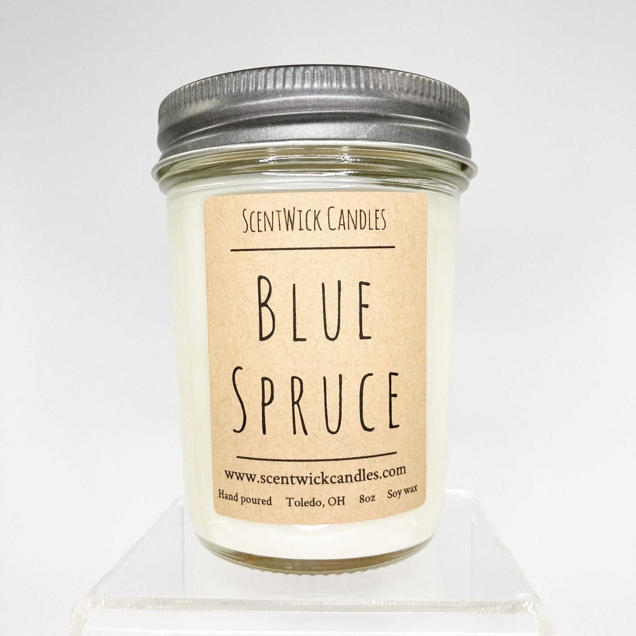 Blue Spruce Natural Handmade Christmas Soy Candle | ScentWick Candles ...
