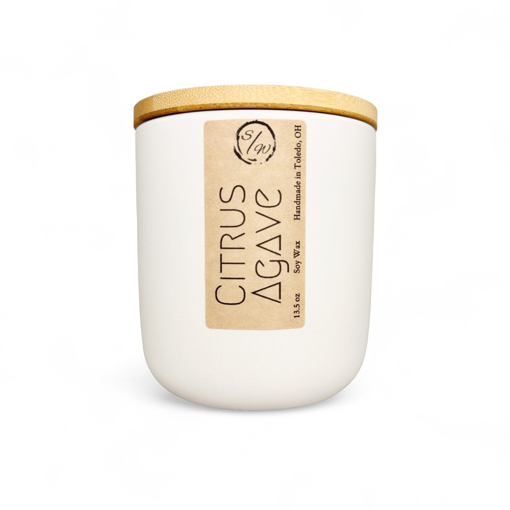 Citrus Agave Handmade Natural Soy Modern Candle | ScentWick Candles