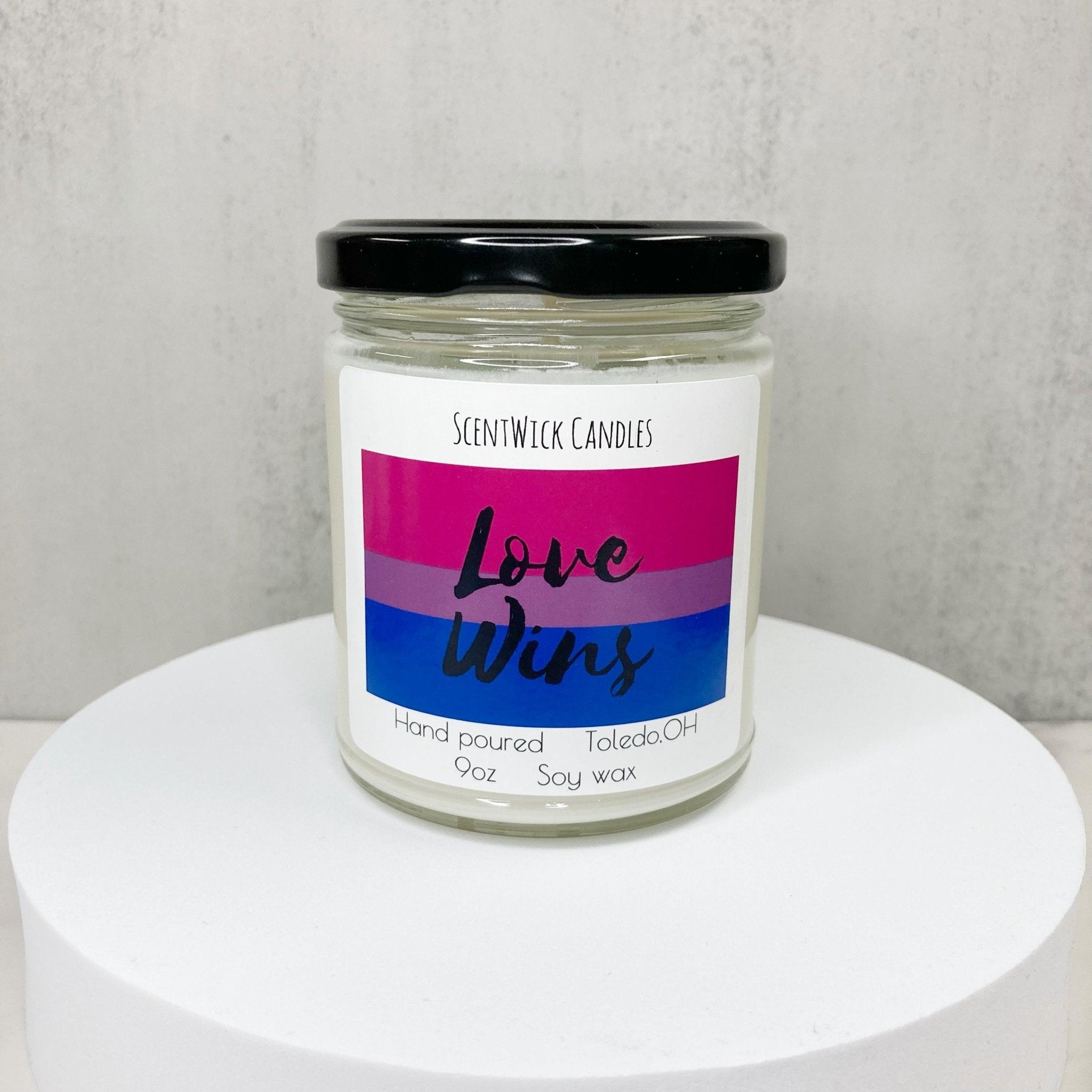Bisexual LGBTQ+ Pride Candle | Celebrate Diversity | ScentWick Candles