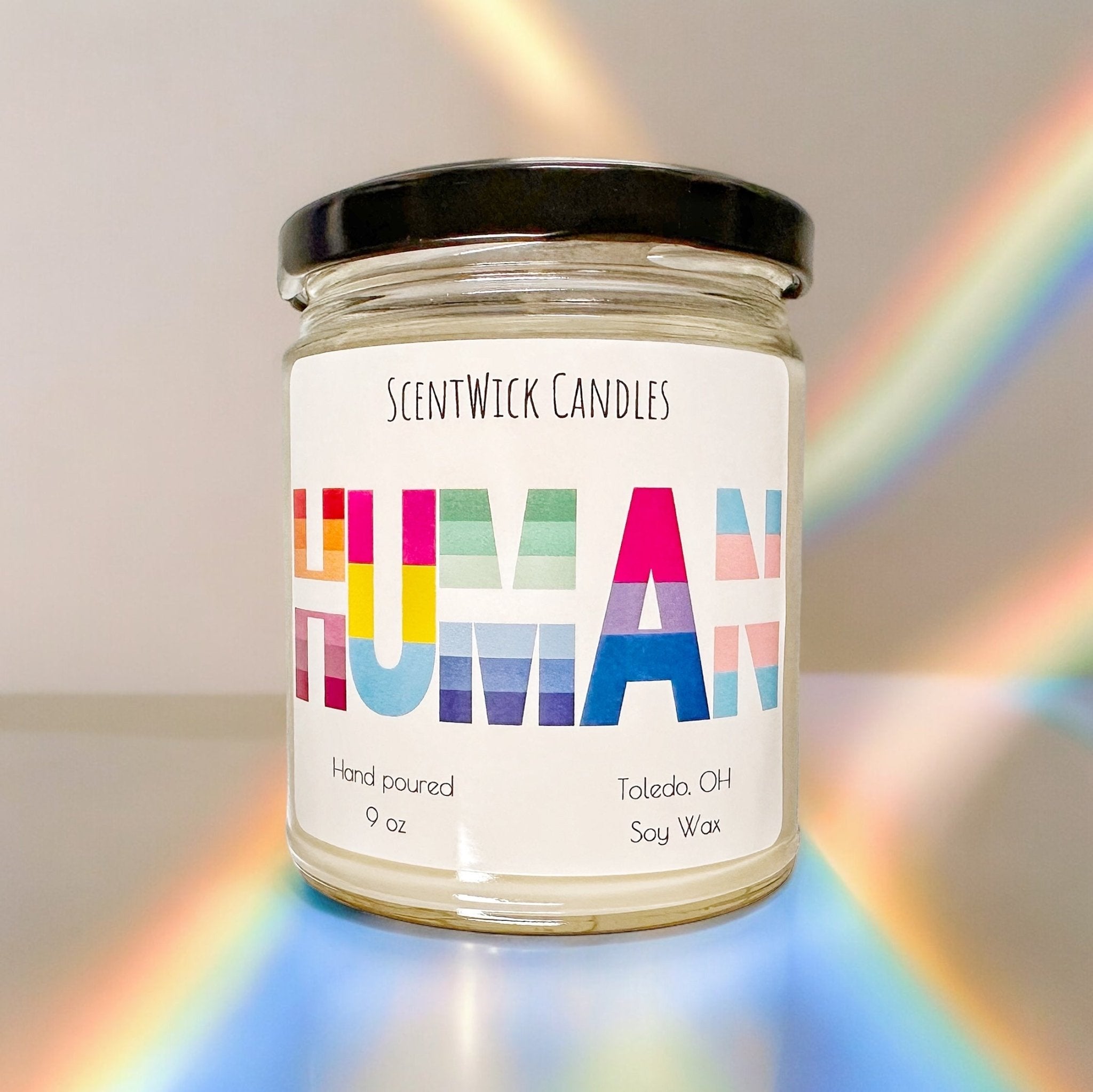 HUMAN LGBTQ+ Pride Candle Pride Flags | Fresh & Refreshing Scent ...